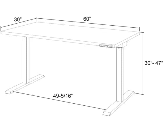 Realspace Magellan Performance Electric Height Adjustable Standing Desk 60inW Cherry 78148921 78148921 Lenovo US