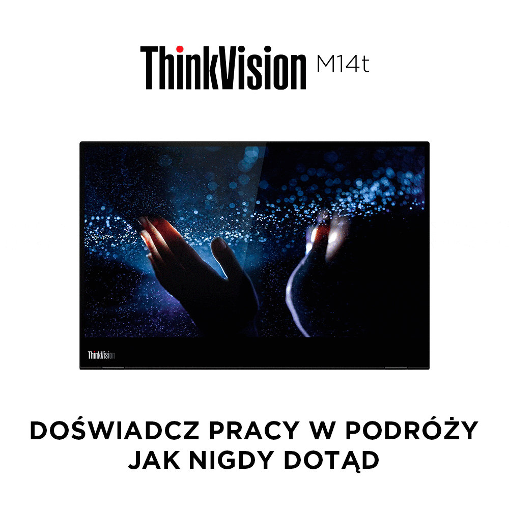 ThinkVision M14t-Experience work on-the-go with this intuitive USB-C monitor! | Lenovo Poland